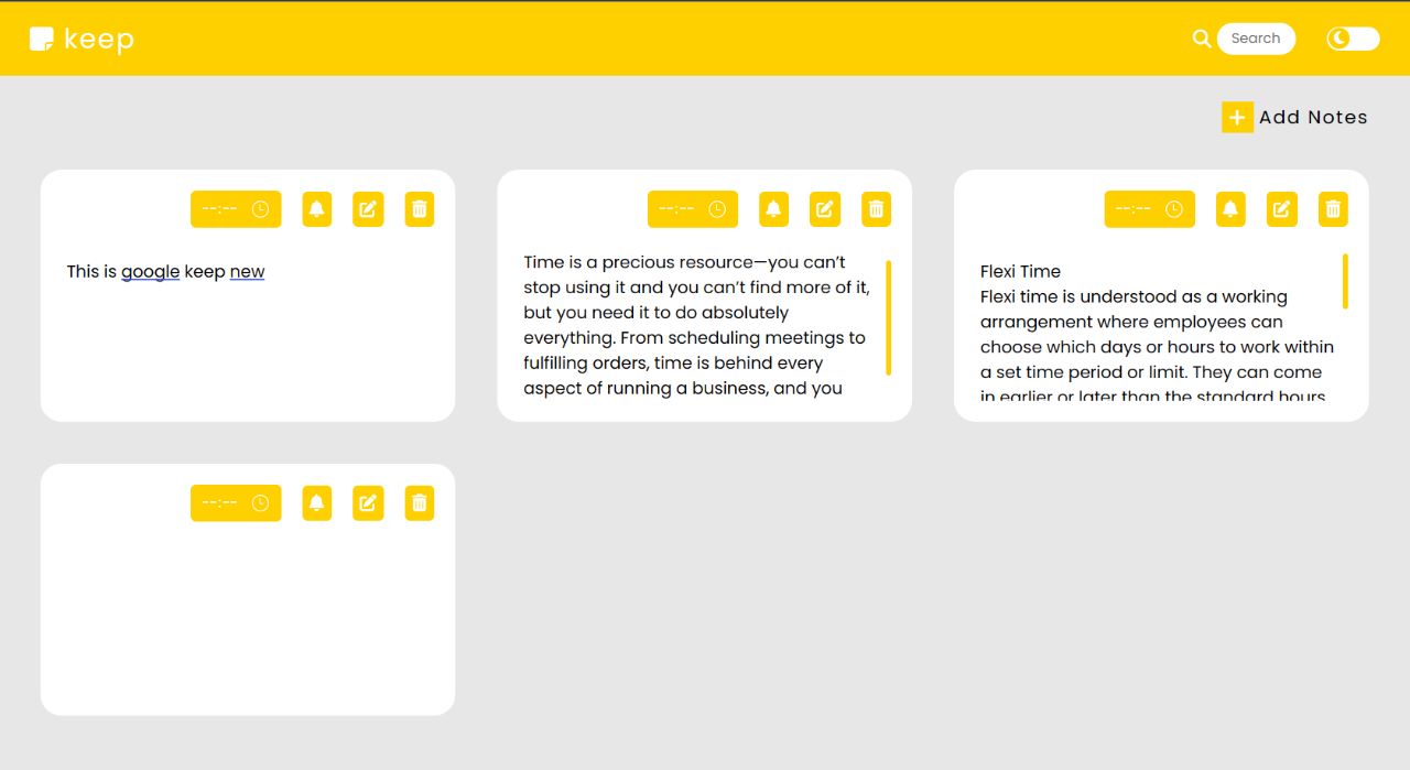 Abhishek's Landing page